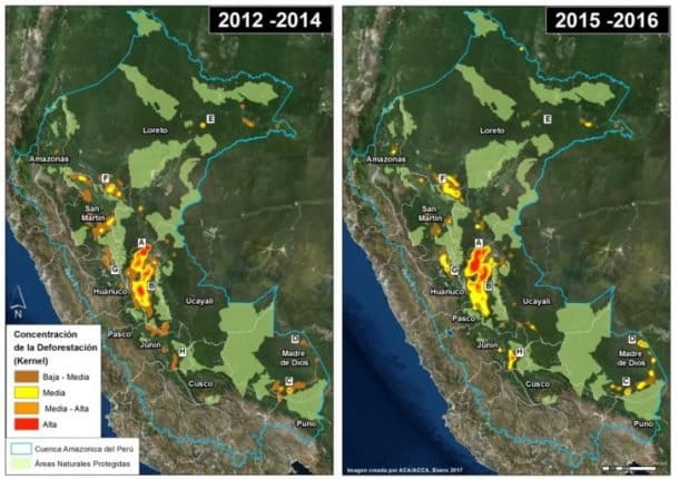 Peru lost more than 1 million hectares of Amazon forest over a period ...