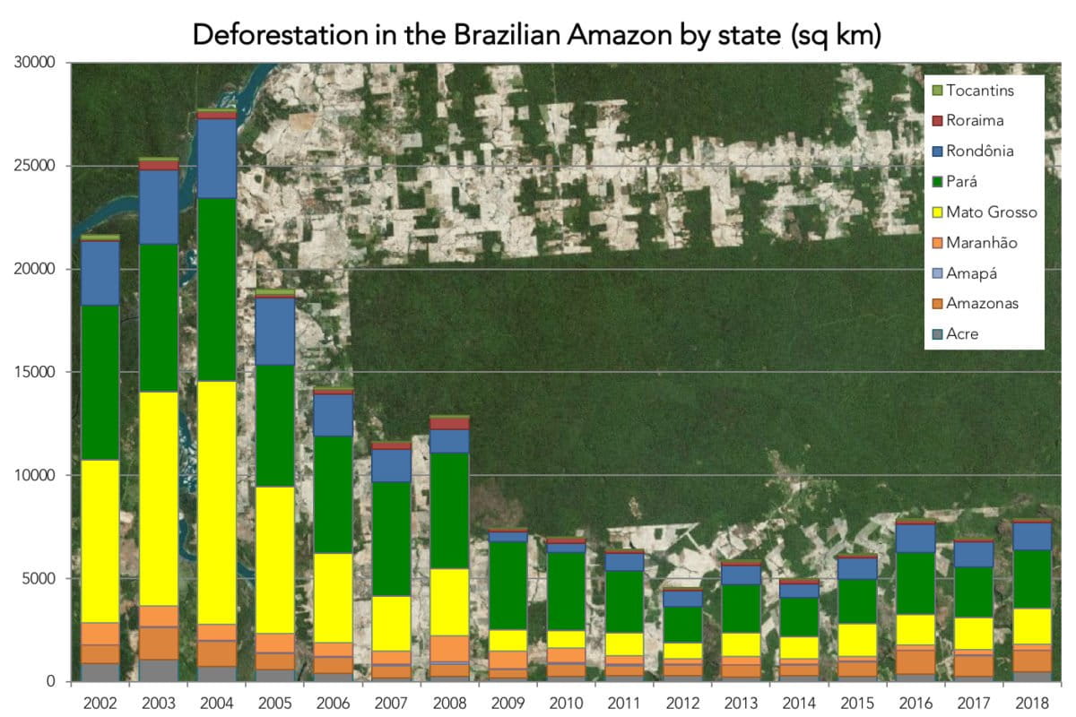 Amazon deforestation at highest level in 10 years, says Brazil
