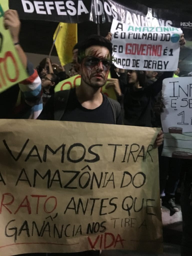 Amazon fires trigger protests worldwide