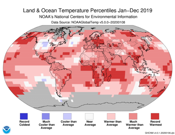2019 was second-hottest year on record, 2010s hottest decade 2019 was second-hottest year on record, 2010s hottest decade