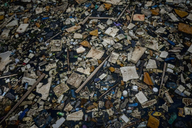 Three-fourths of waste in Jakarta’s notoriously polluted rivers is plastic