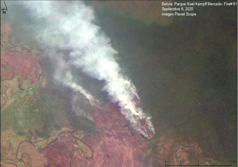 In Bolivia, more than 25% of major fires this year burned in protected ...