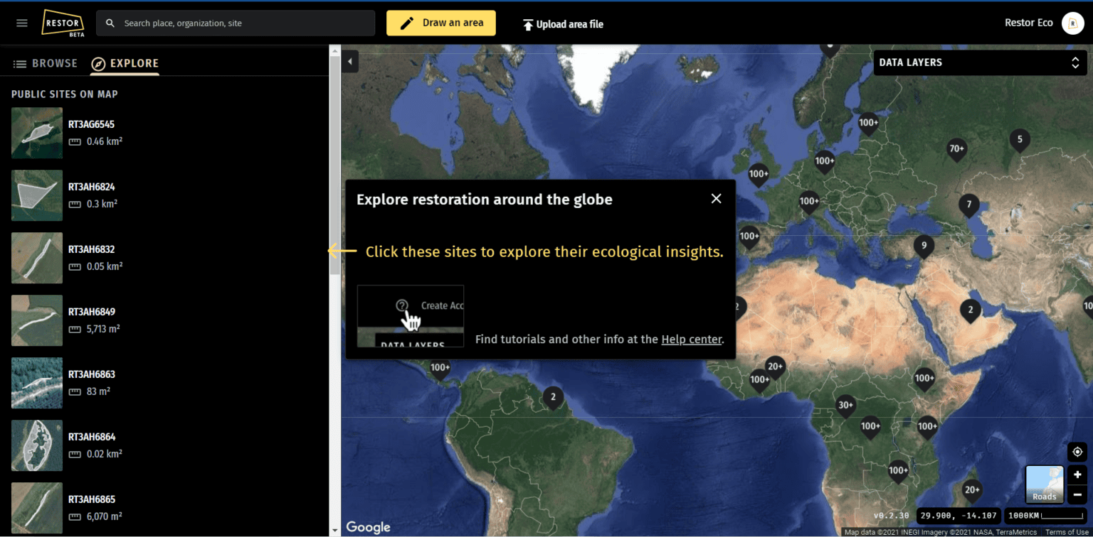 Global restoration now has an online meeting point