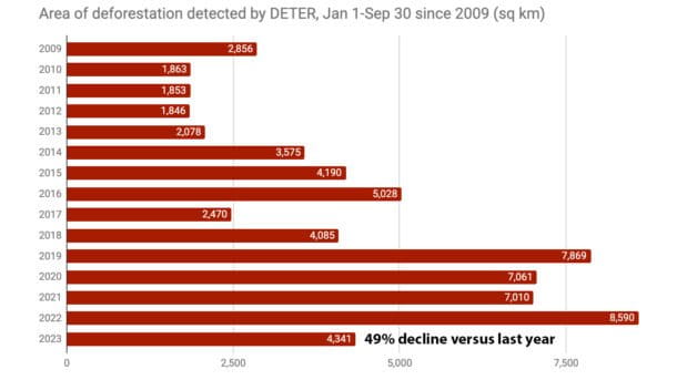 Despite severe drought, Amazon deforestation continues to slow
