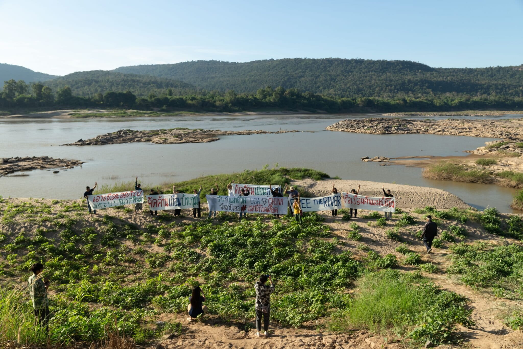 Thai citizens protest plans for Mekong dam amid transboundary concerns
