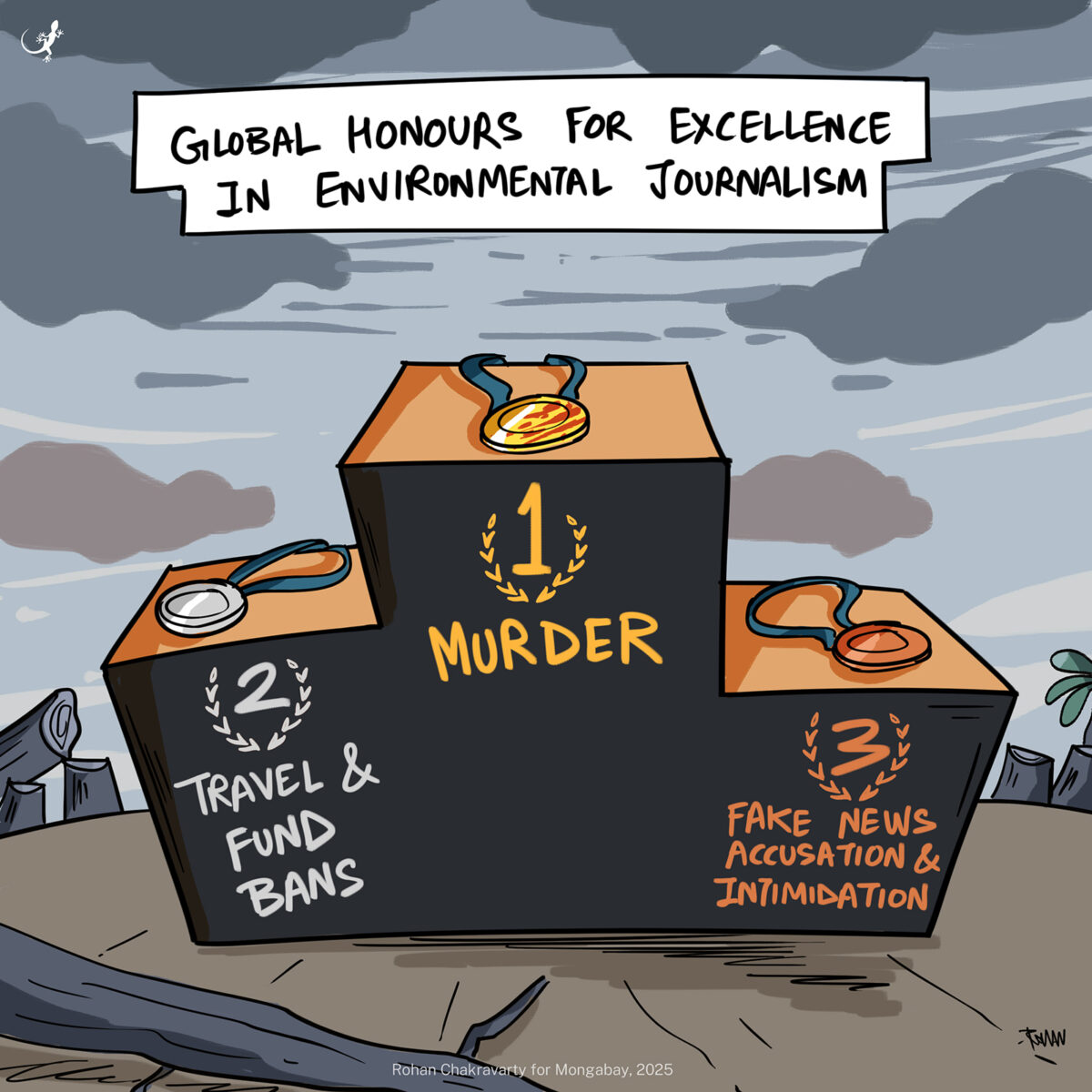 Global "Honors" for Environmental Journalism (cartoon)