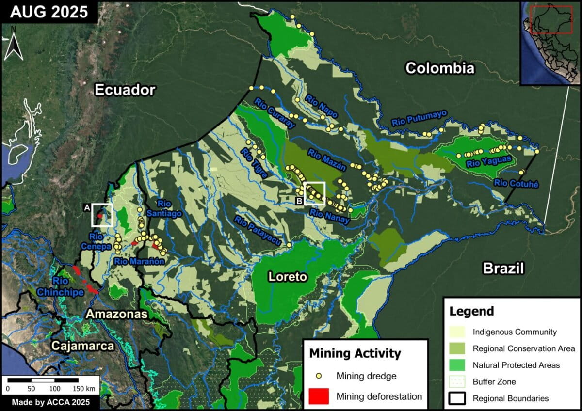 A closer look at Peru’s Amazon reveals new mining trends, deforestation