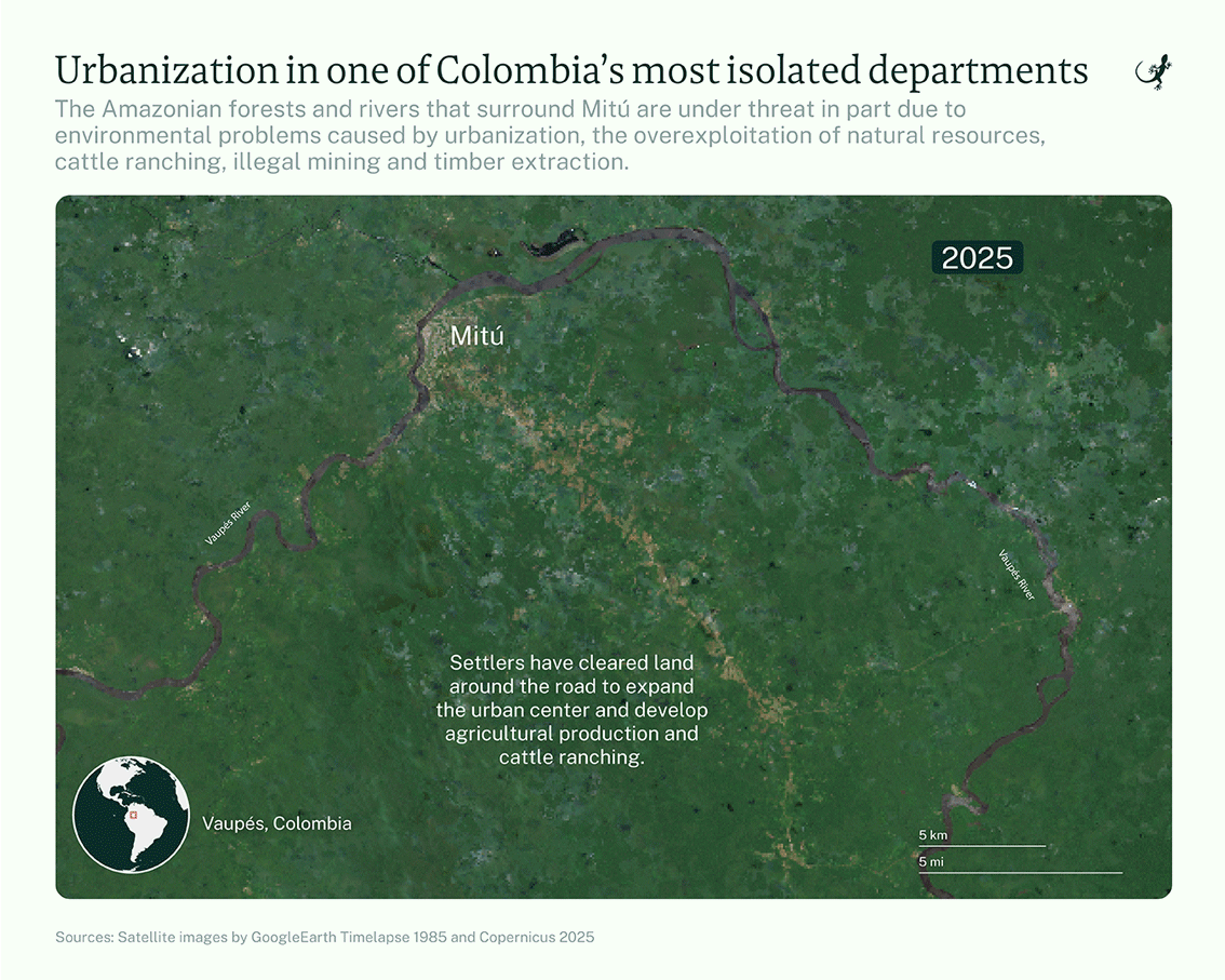 Illegal mining and urban sprawl reshape a fragile Amazon frontier