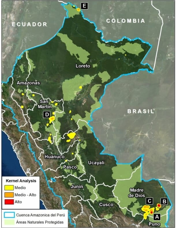 Perú perdió 15 000 hectáreas de bosques en la primera mitad del año