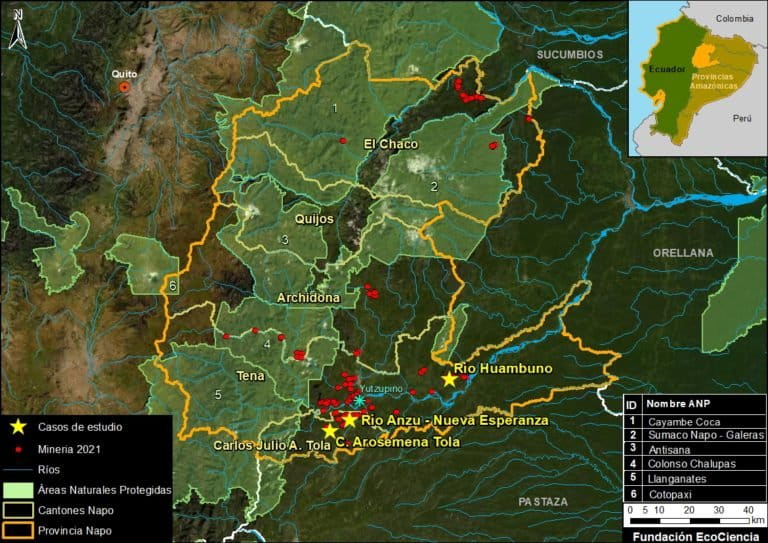 Ecuador: la minería avanza aceleradamente en la provincia de Napo y ...