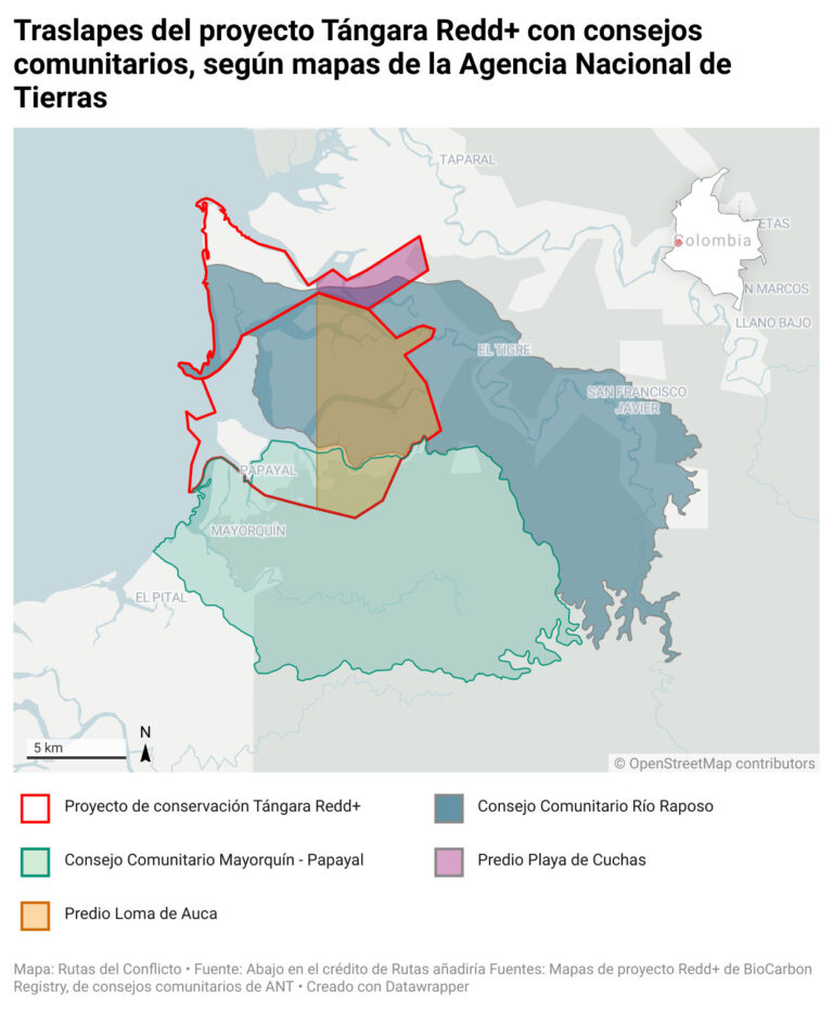 El proyecto privado de carbono que se traslapa con territorios ...