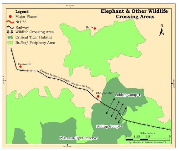 Third train track in Palamu reserve could derail elephant movement